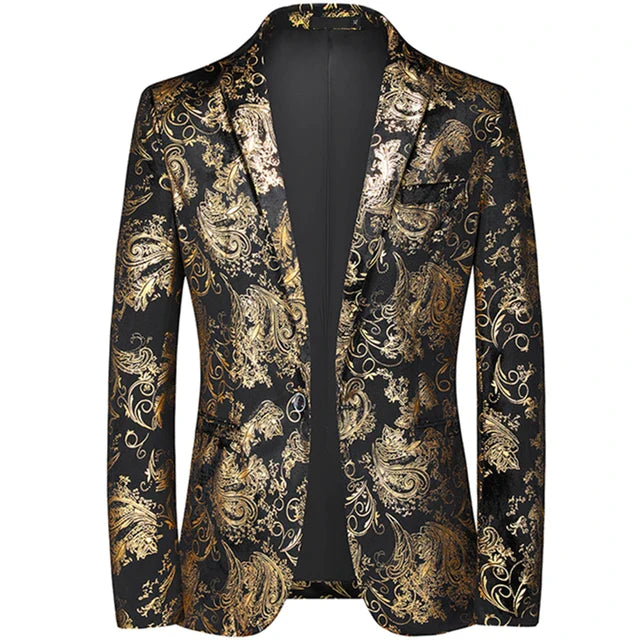 Pete - Men's stylish floral print blazer
